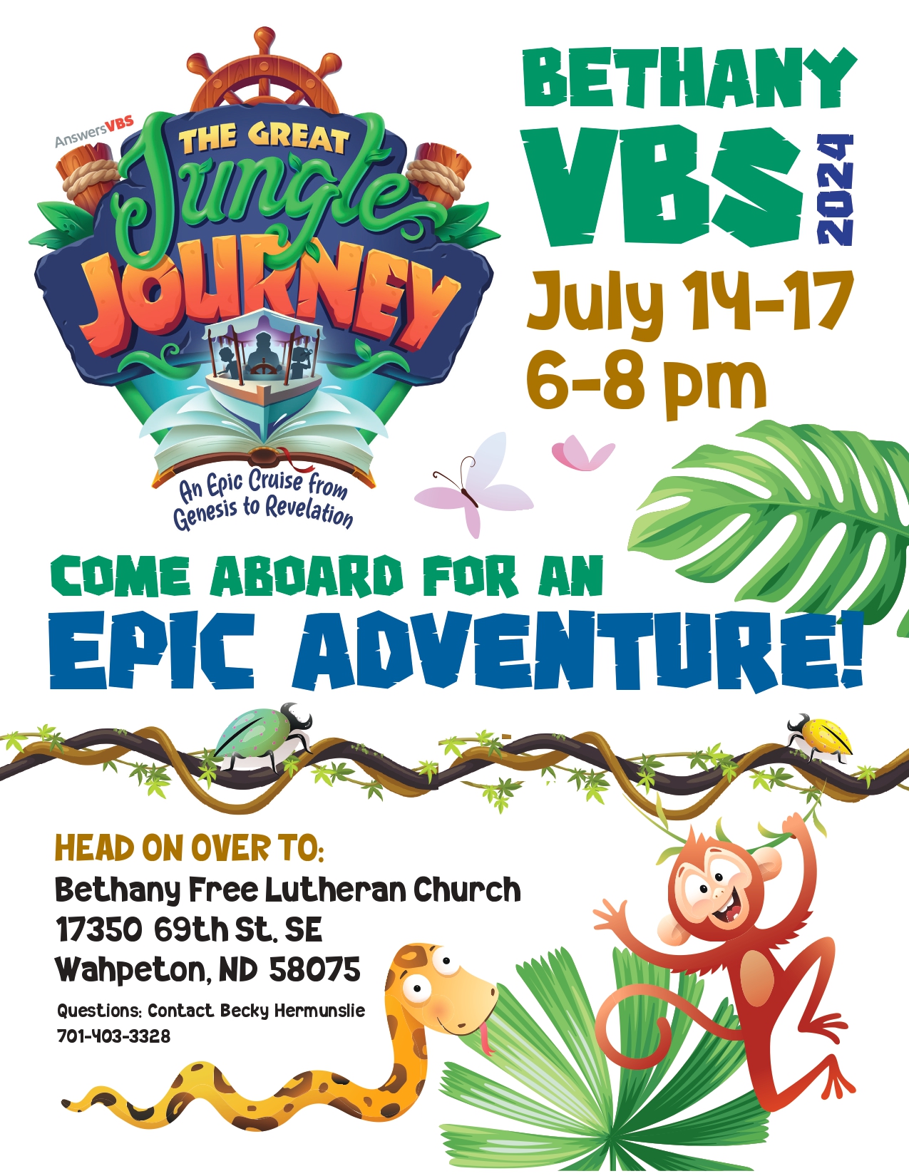 Vacation Bible School (VBS) – Bethany Free Lutheran Church